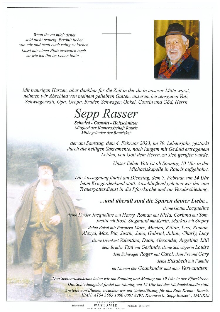 Kondolenz | Bestattung Wazlawik Reischl e.U.