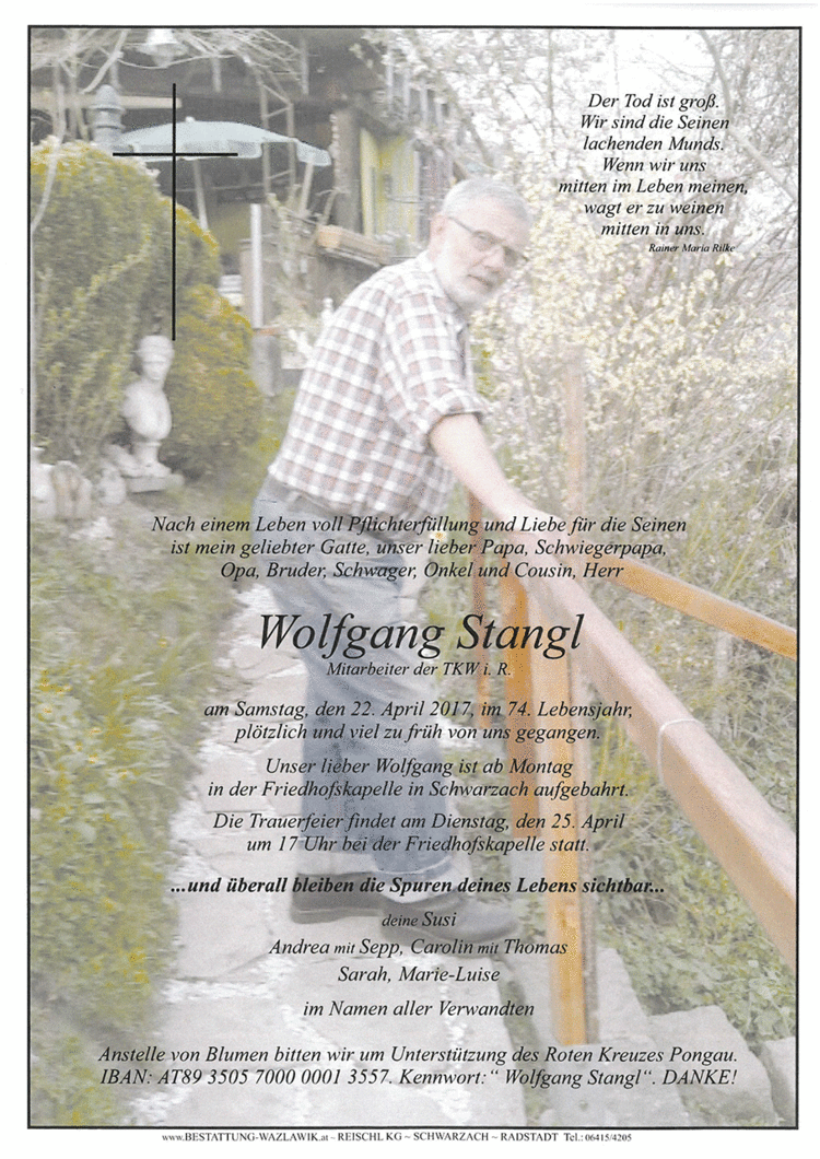 Kondolenz | Bestattung Wazlawik Reischl e.U.